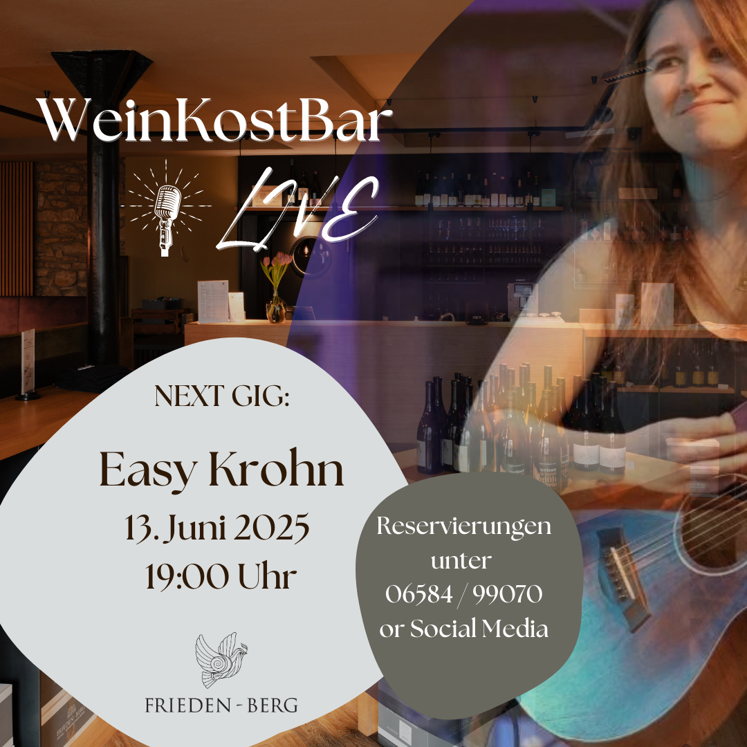 WeinKostBar Live am 13. Juni – Weingut Frieden-Berg